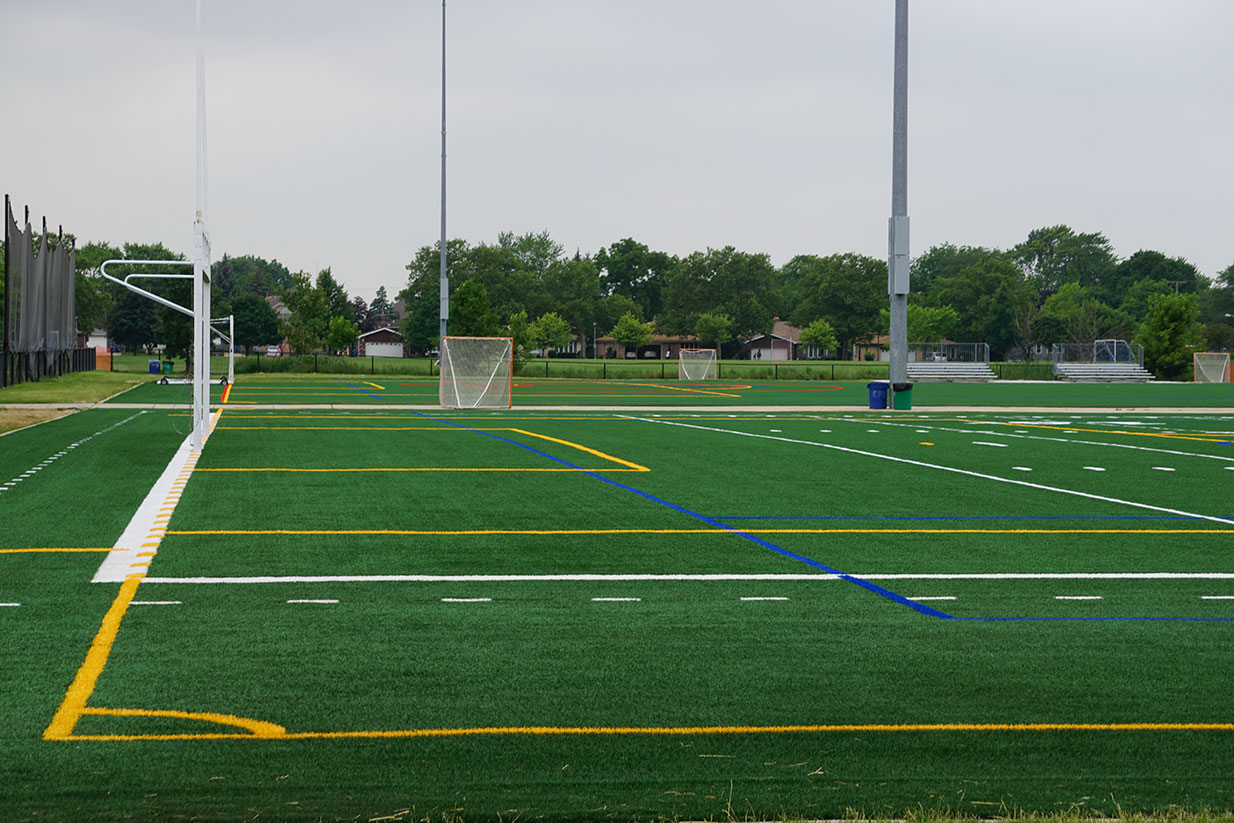 Synthetic Turf installation complete at Berens Parks | Elmhurst Park ...