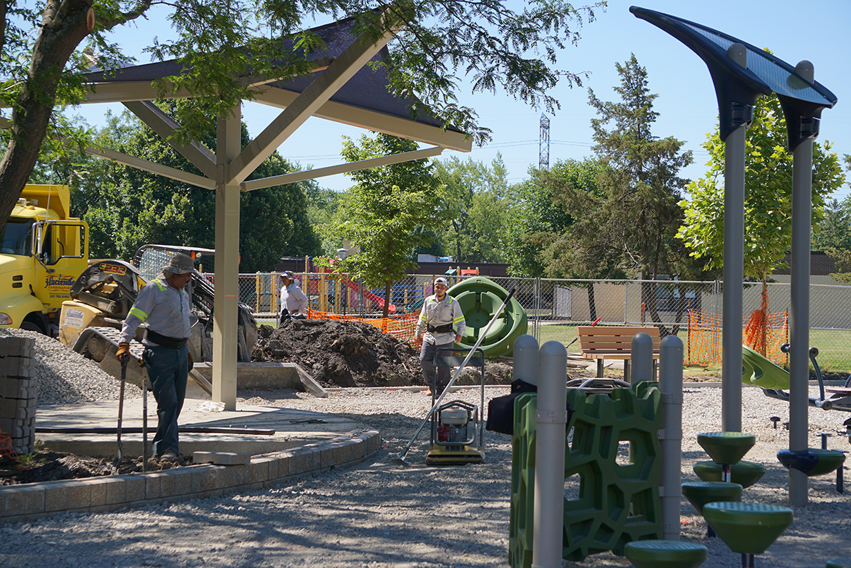 Conrad Fischer Playground Surfacing Installation Begins | Elmhurst Park ...