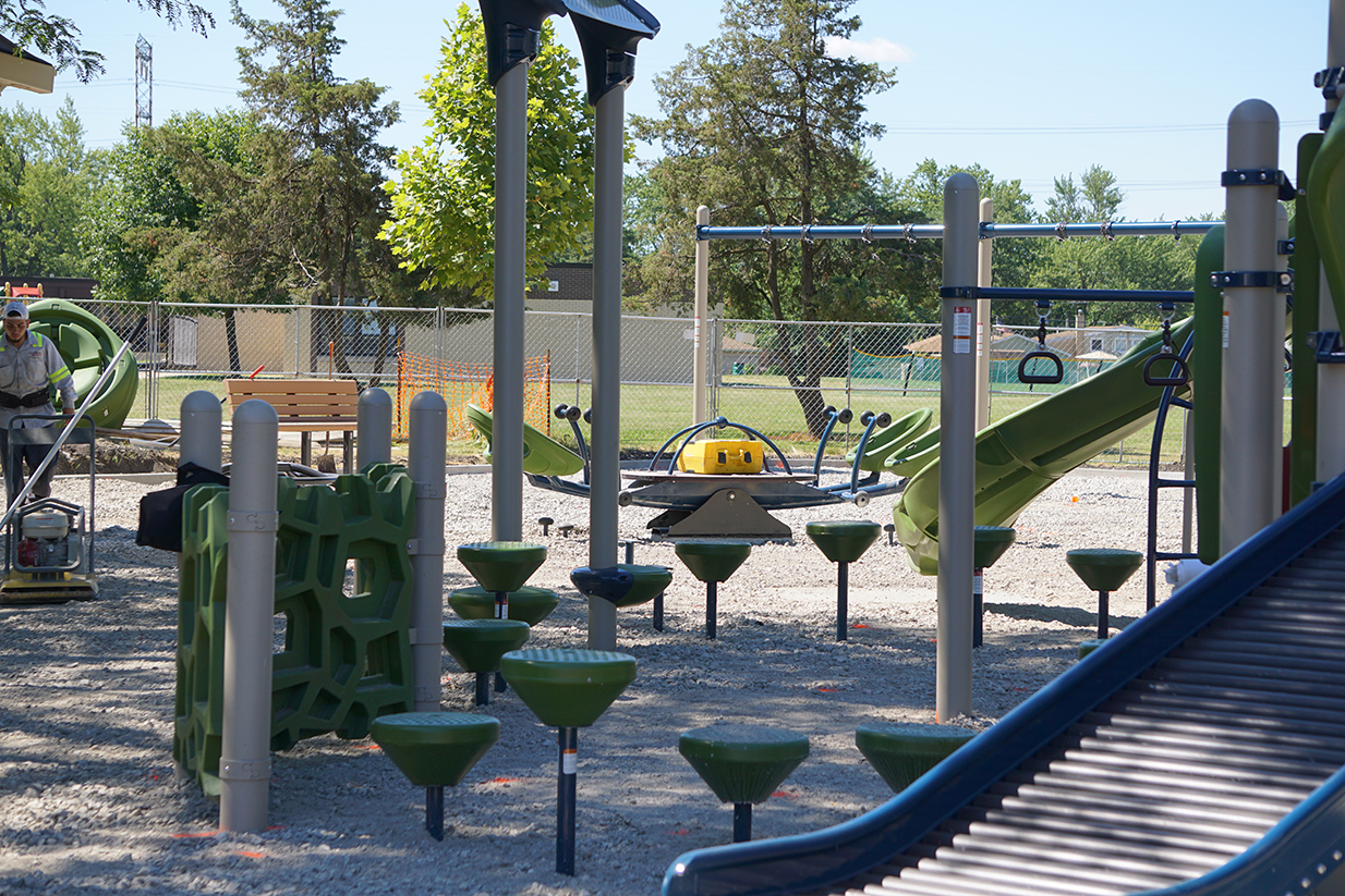 Conrad Fischer Playground Surfacing Installation Begins | Elmhurst Park ...