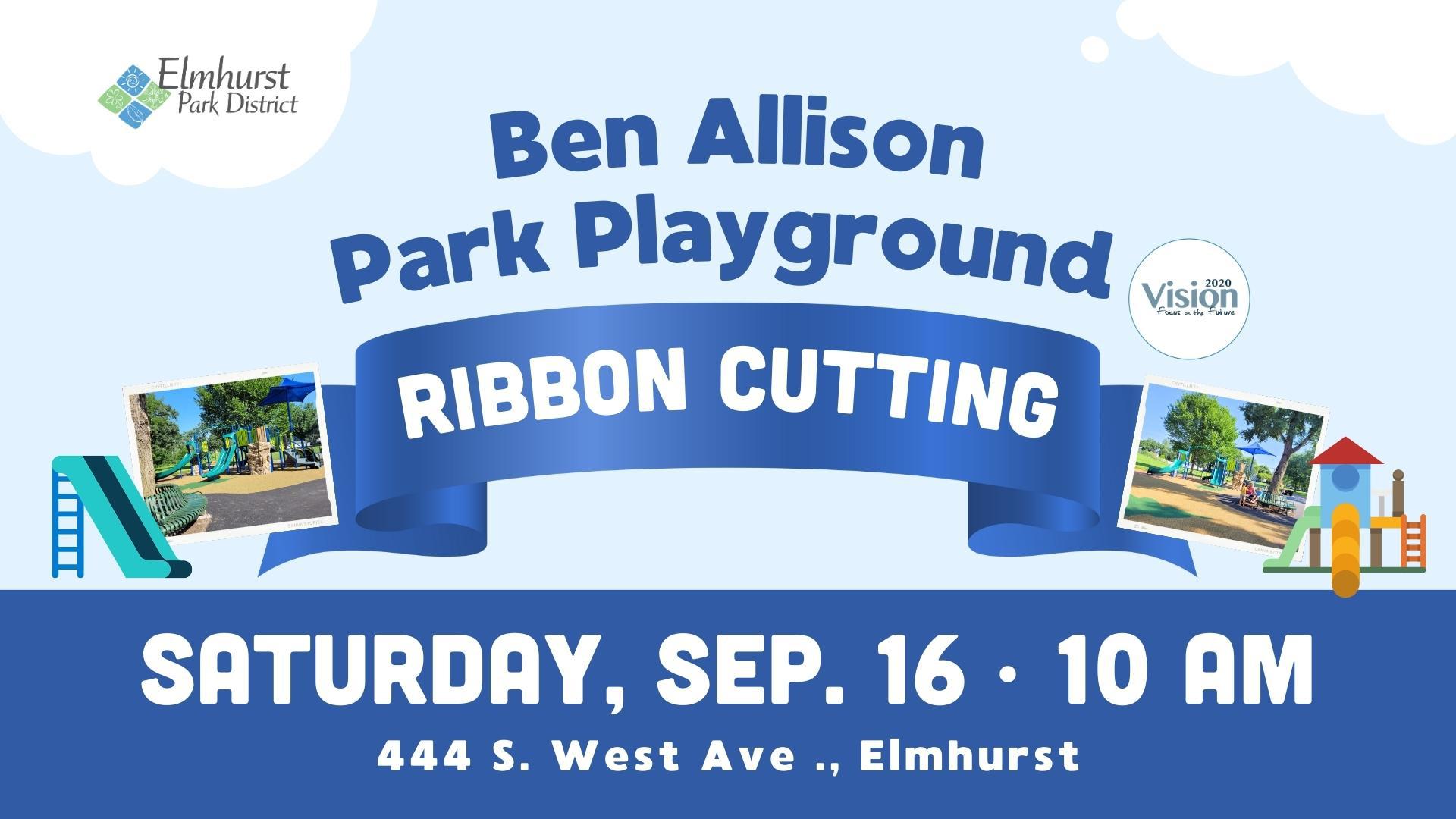 Ben Allison Park Playground Ribbon Cutting | Elmhurst Park District