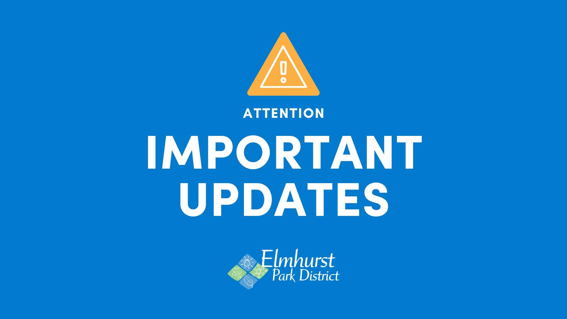 Air Quality Alert - Program and facility updates | Elmhurst Park District