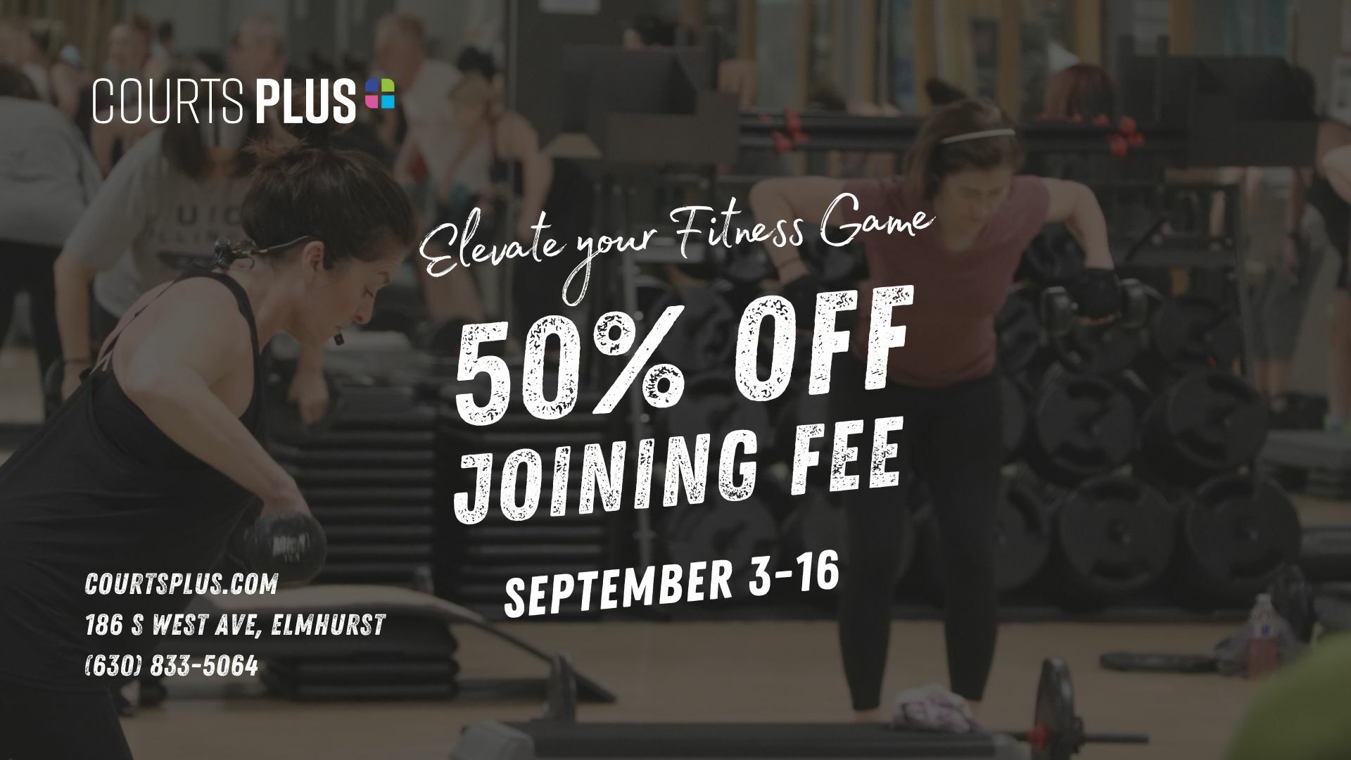 Elevate Your Fitness Game - 50% off your Joining Fee at Courts Plus ...