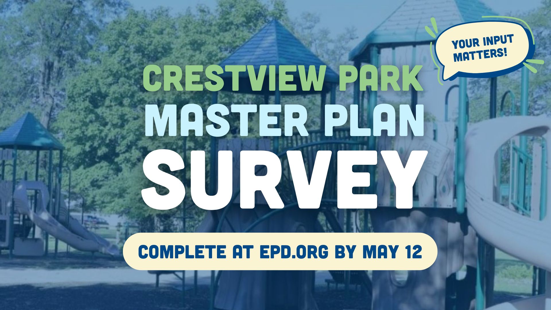 Take the Crestview Park Master Plan Survey | Elmhurst Park District