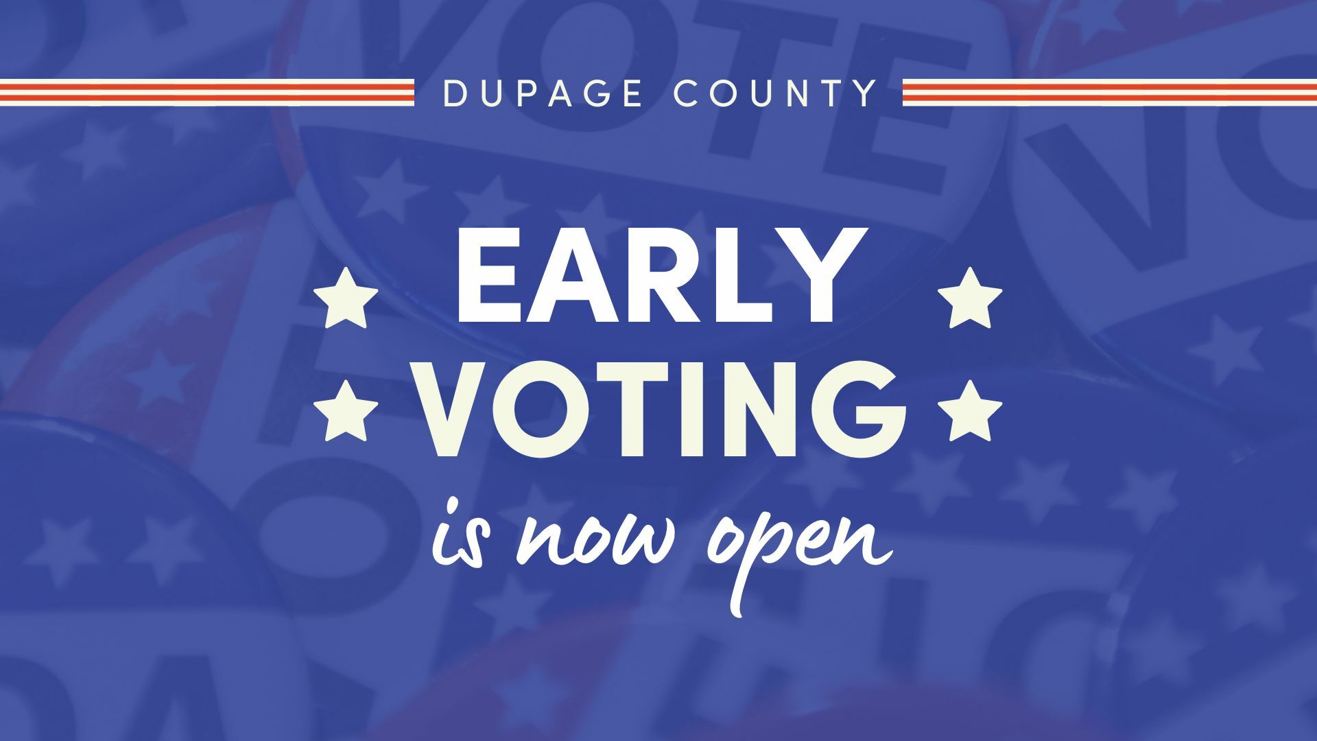 Early in-person voting is now open in DuPage County | Elmhurst Park ...