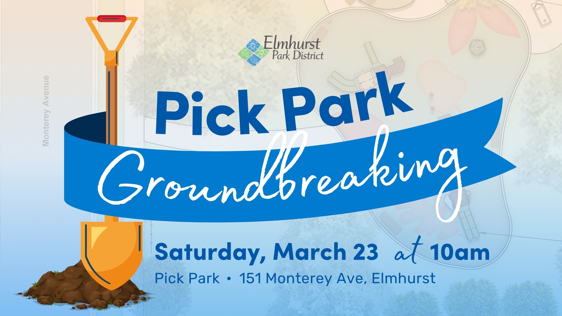 Pick Park Groundbreaking | Elmhurst Park District