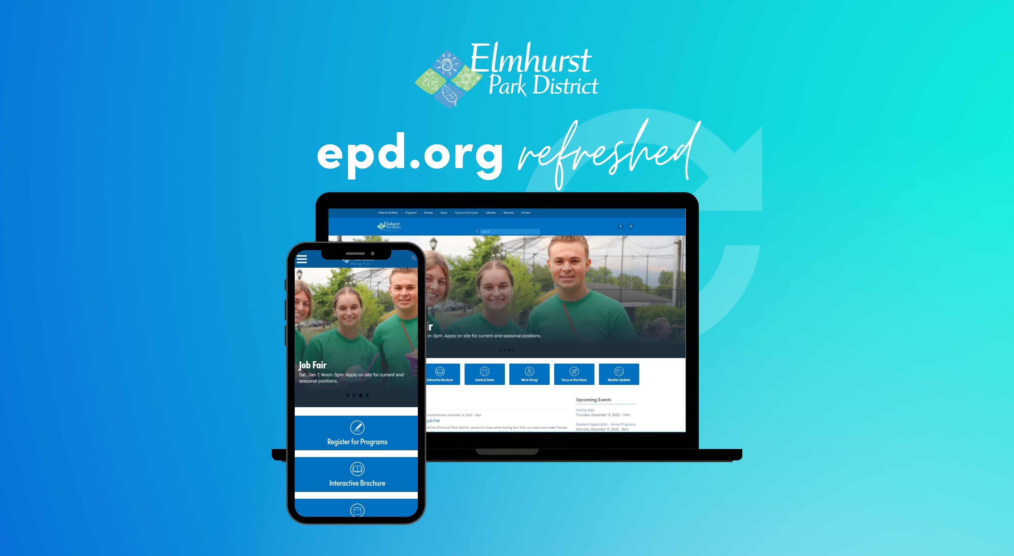 A refreshed and enhanced epd.org | Elmhurst Park District